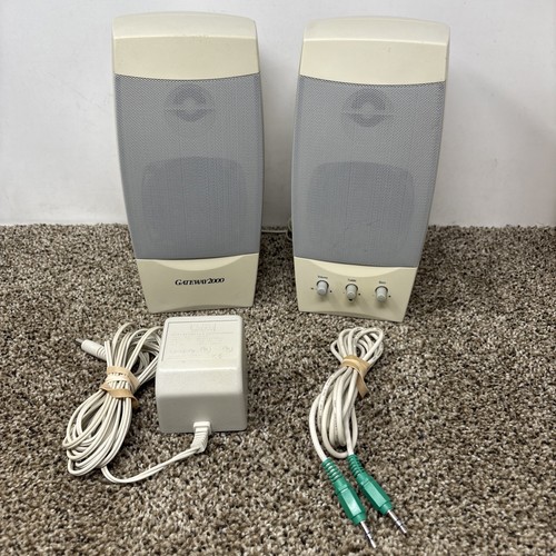 Gateway 2000 Computer Speaker ACS41 Altec Lansing & Power Supply TESTED ...