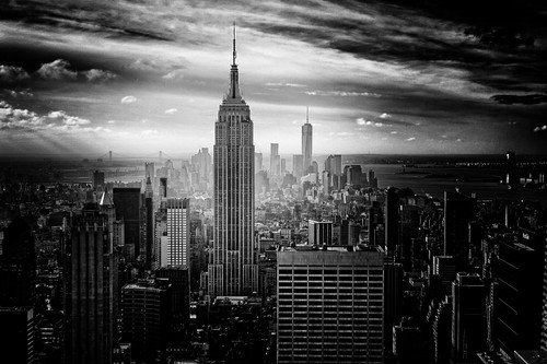 Home Wall Print -City Buildings Architecture-NEW YORK BLACK WHITE-A4,A3 ...
