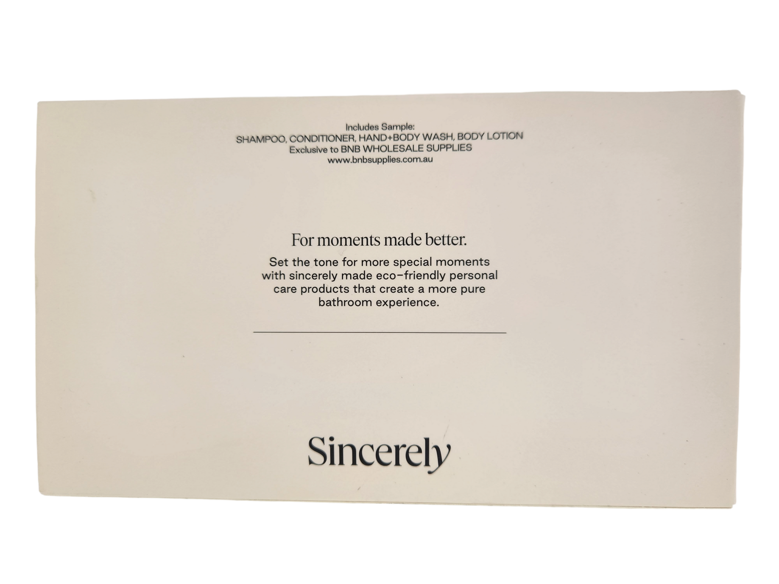 Sincerely Clean Sample / Gift Pack | Bnb Supplies | eBay