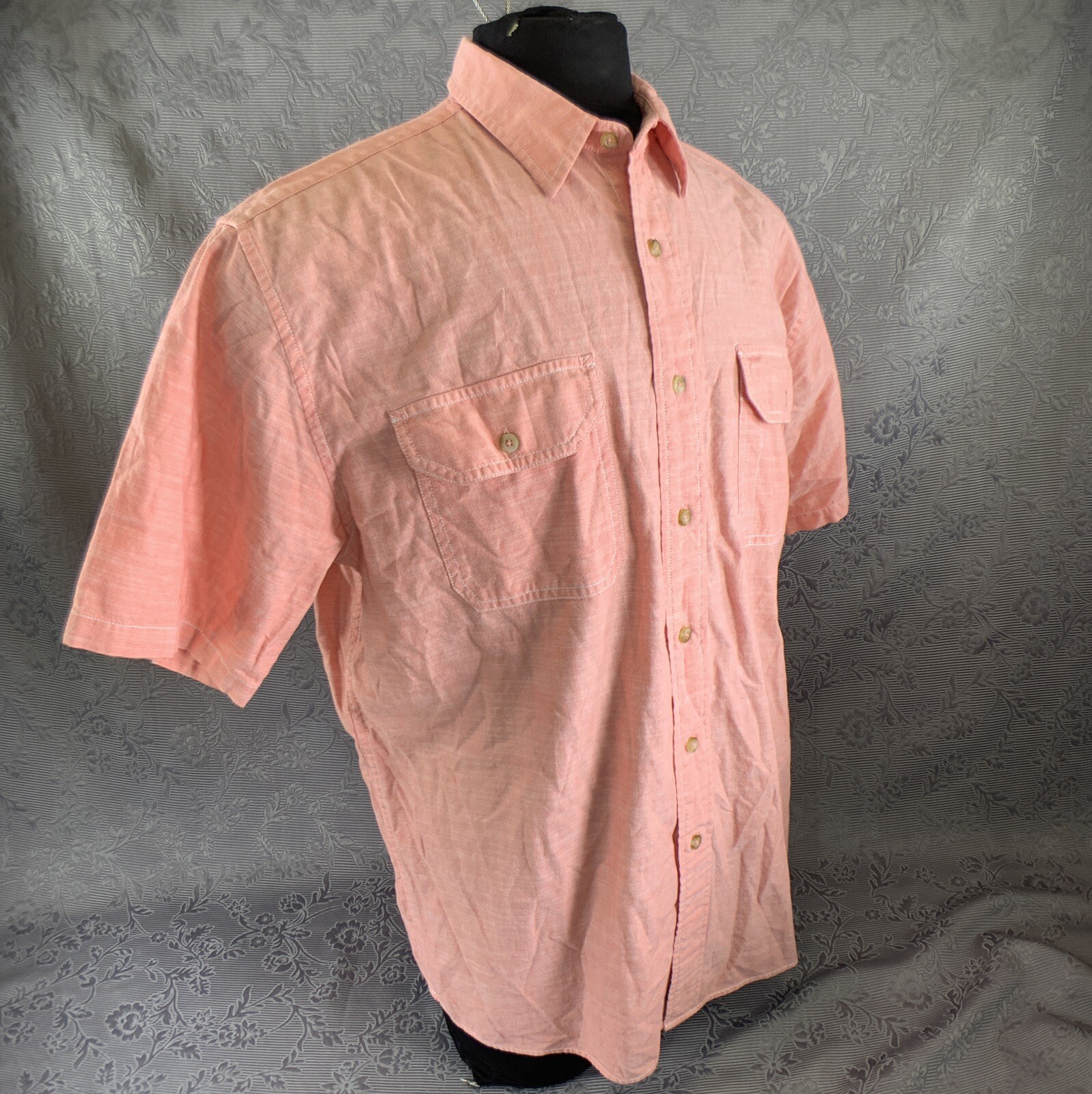 Pendleton Warren Short Sleeve Button Down Two Mitered Pocket Woven ...