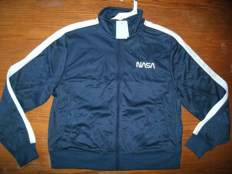 NEW Womens NASA Graphic Full Zip Microfiber Performance Jacket ladies ...