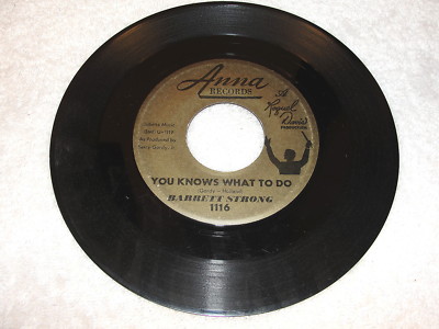 Barrett Strong "You Knows What To Do" 45 RPM, 7" Single, 1960 Soul/Funk ...