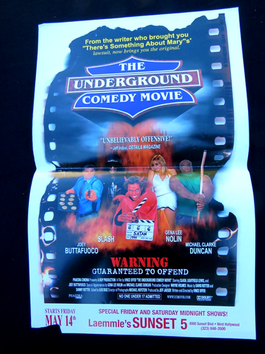 The Underground Comedy Movie (2010) Poster Vince Shamwow Guy 2 Models ...