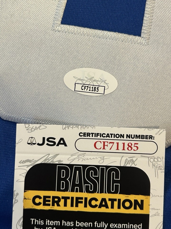 Abdul Carter Signed Autographed Jersey New York Giants JSA COA | eBay