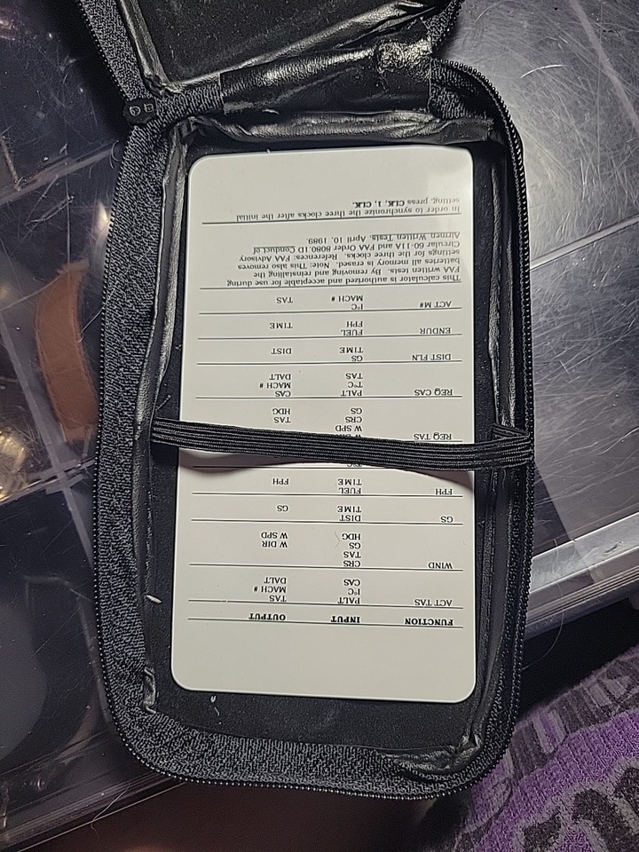 Sporty’s Electronic E6B Flight Computer Calculator w/ Case, Manual ...