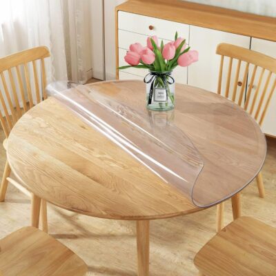 28" Inch Diameter Clear Round Table Top Protector Circle Dining ...