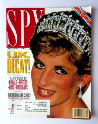 SPY magazine September 1993 Pincess Diana Cover U.K. Decay | eBay