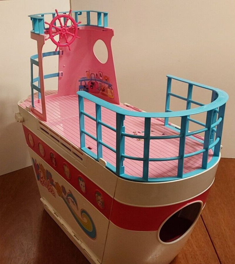 Mattel Barbie Sisters Cruise Ship Double Decker Pool Party Yacht Boat ...