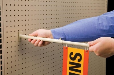 Telescopic Peg Board Aisle Hanging Sign Holders-adjusts from 13" to 21 ...