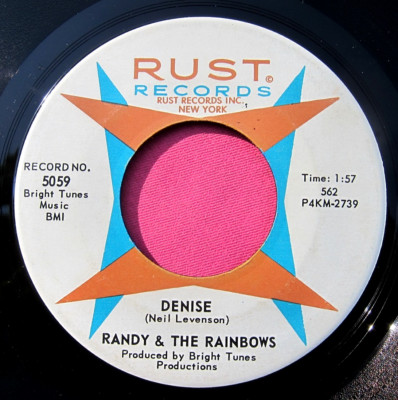 RANDY & THE RAINBOWS - Denise - clean 45 rpm - Rust 5059 | eBay