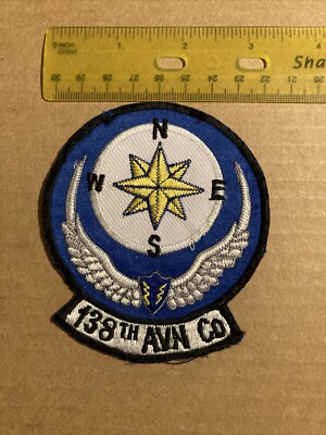 138th AVN Co Military Patch Used | eBay