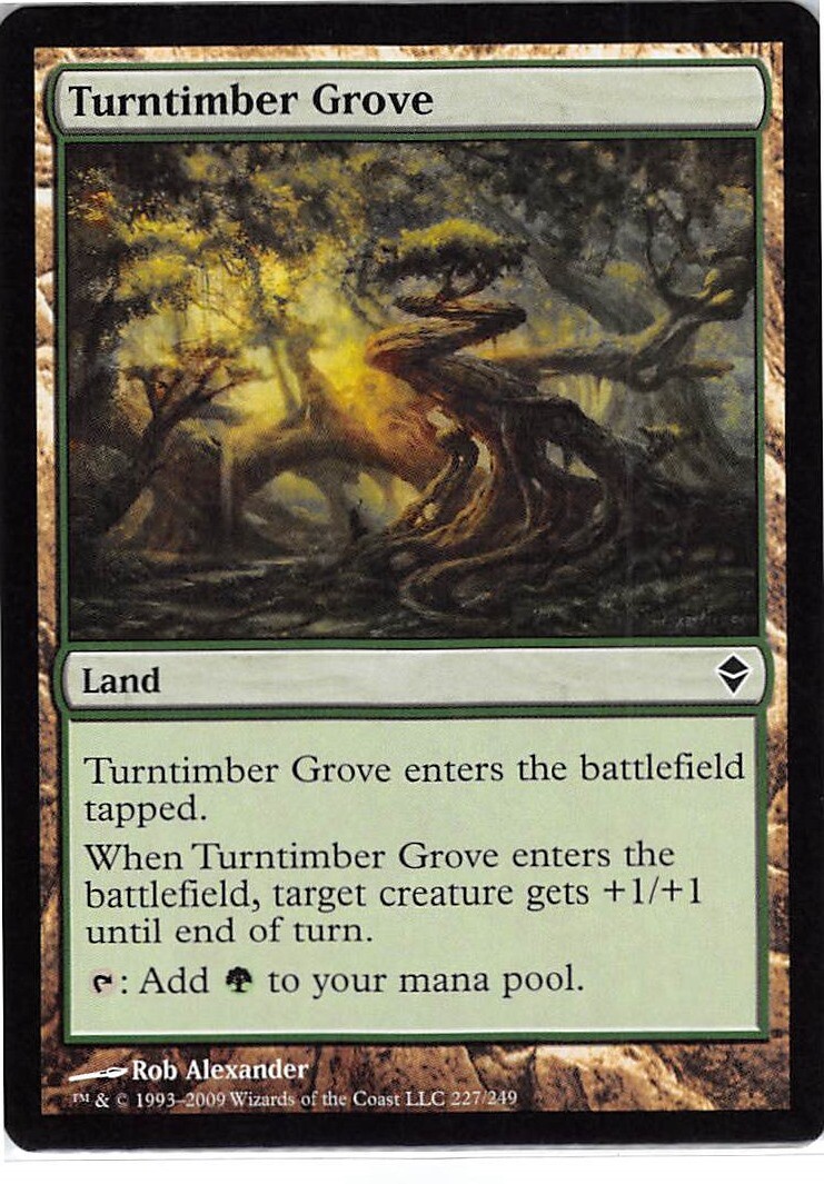 Turntimber Grove *PLAYSET* Magic MtG x4 Zendikar SP | eBay