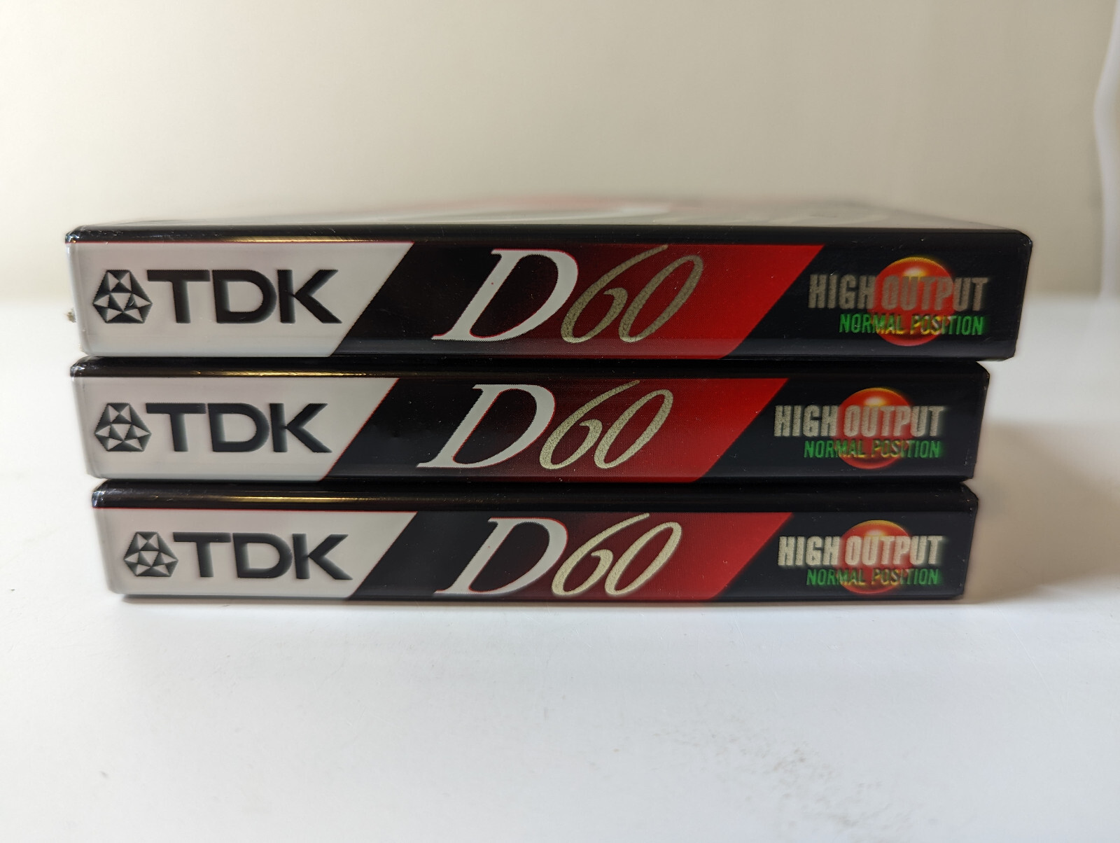 TDK D60 Blank High Output Casette Tapes - Lot of 3 Sealed Blank Media ...