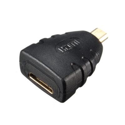 Micro HDMI Male to Mini HDMI Female Video Extension Adapter Converter ...