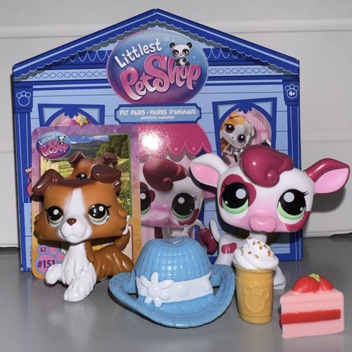 Littlest Pet Shop Gen 7 Series 3 LPS Pet Pairs Blind Box Collie & Cow ...