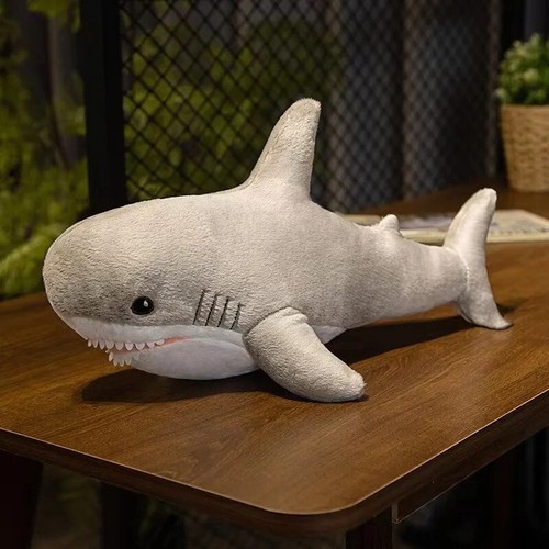 Shark Gray 18 Inch Stuffed Animal Plush Toys Toddler Kids Fluffy Dolls ...