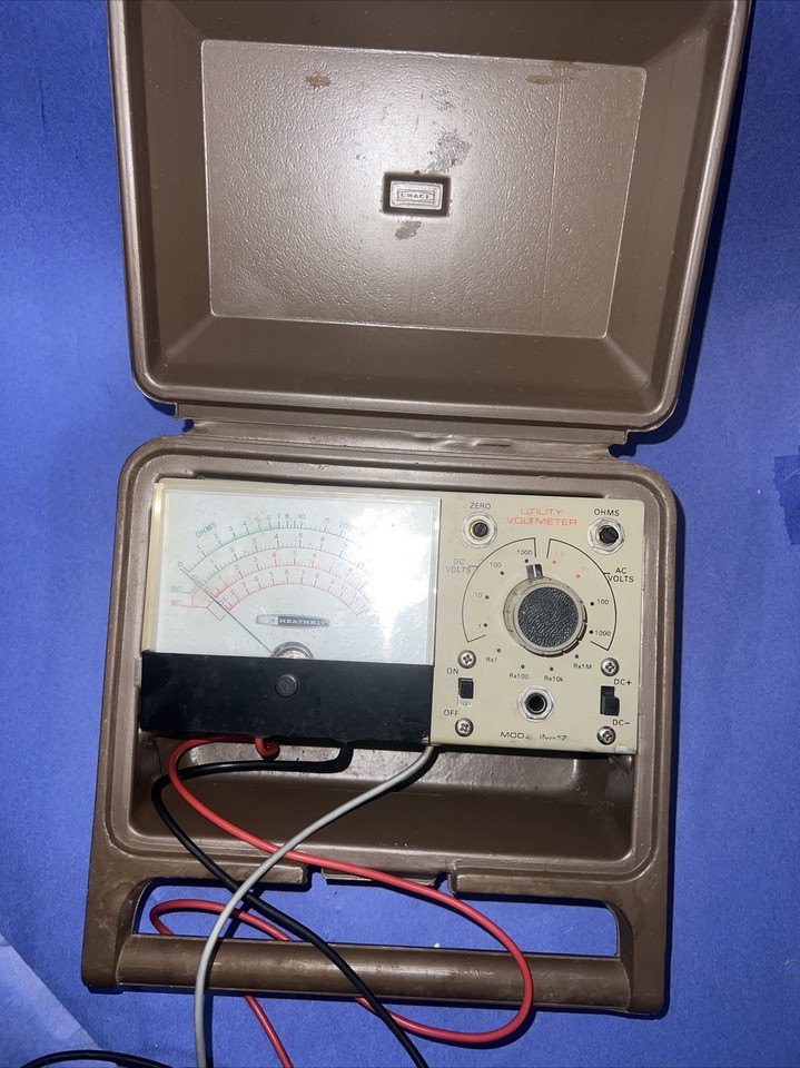 Heathkit Utility Solid State Voltmeter Model IM-17 in Hard Case ...