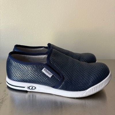 DEXTER Women's 8 Suzana Navy Slip On Loafer Bowling Shoes Activity ...