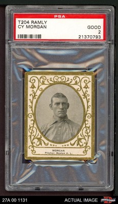 1909 T204 Ramly Cy Morgan Red Sox PSA 2 - GOOD | eBay