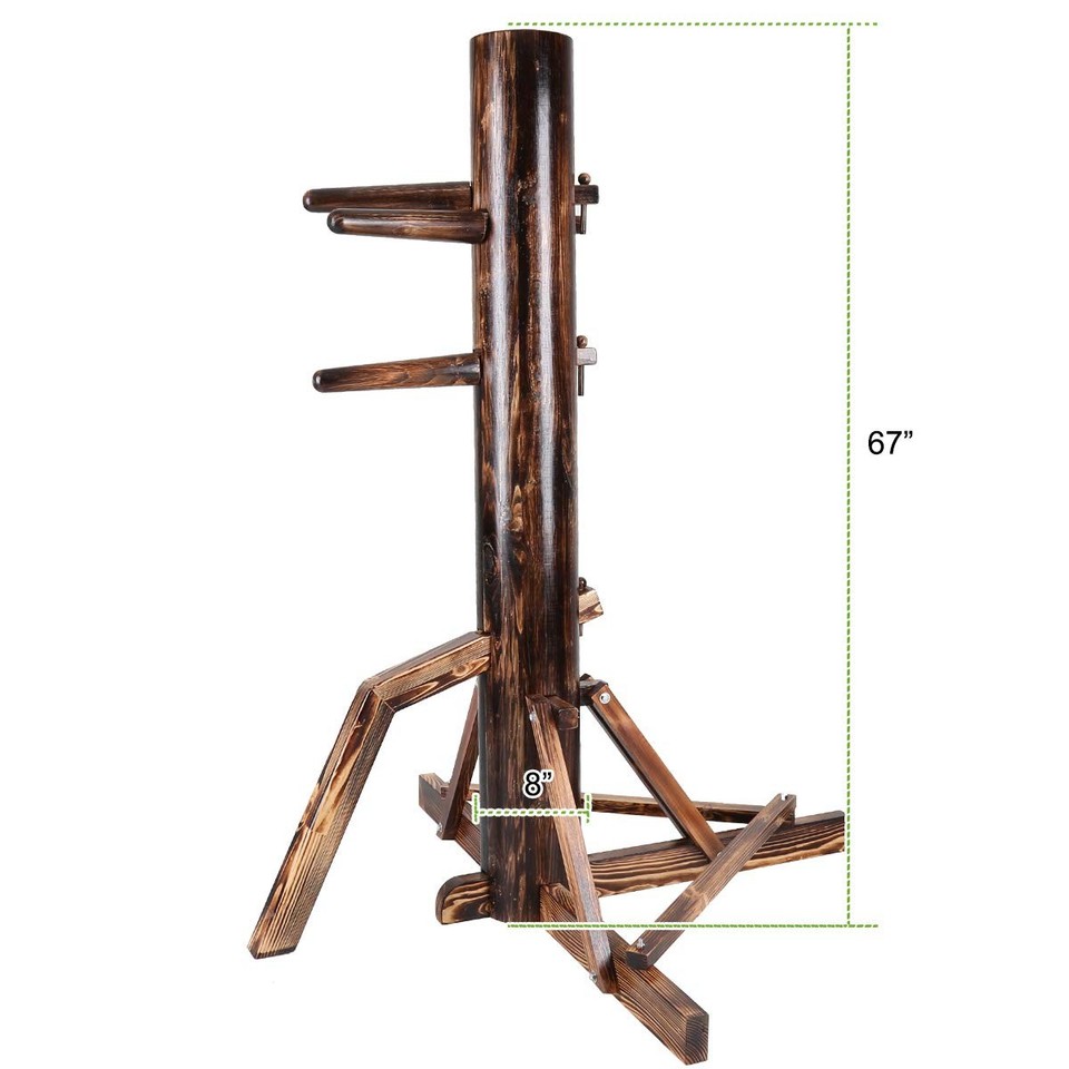 Adjustable Wing Chun Dummy Mook Yan Jong IP Man Training Target Wood ...