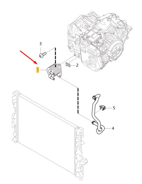 VOLVO XC60 MK2 TRANSMISSION OIL COOLER 31437397 ORIGINAL for sale ...