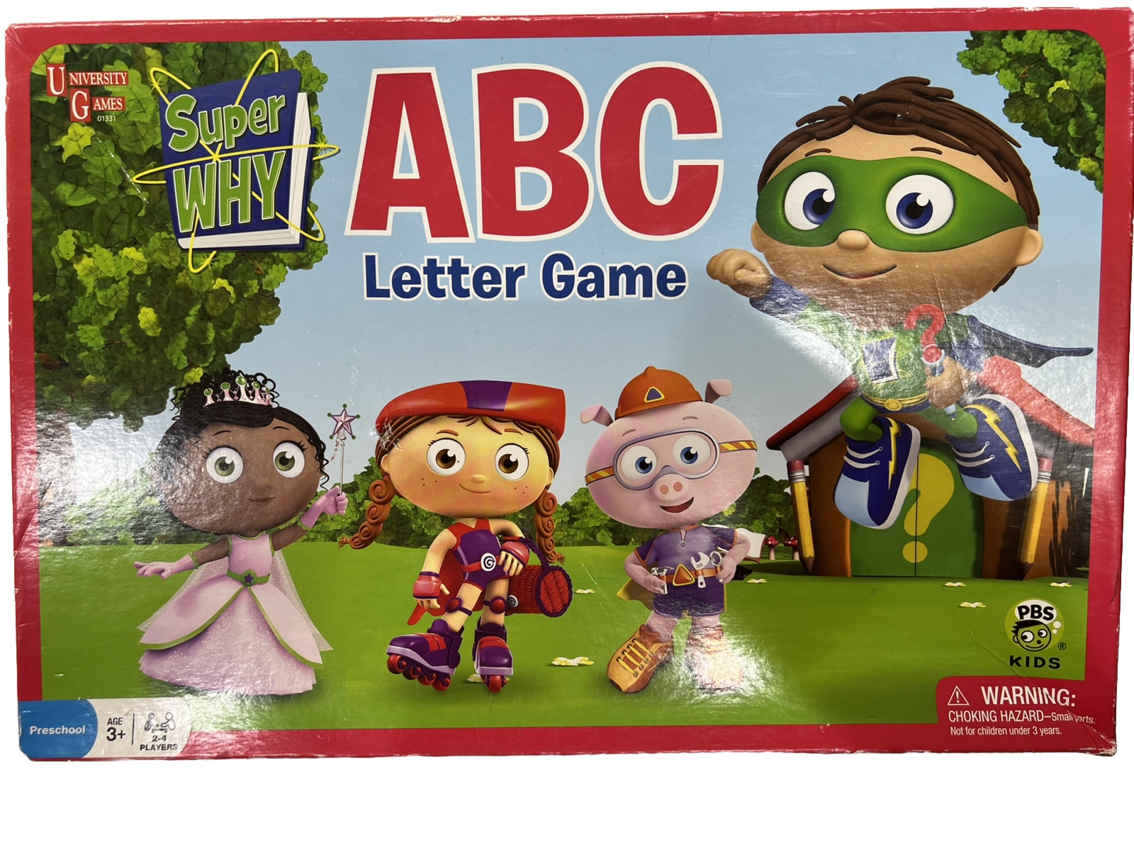 PBS Super Why ABC Letter Reading Board Game Kids Play & Learn 2009 ...
