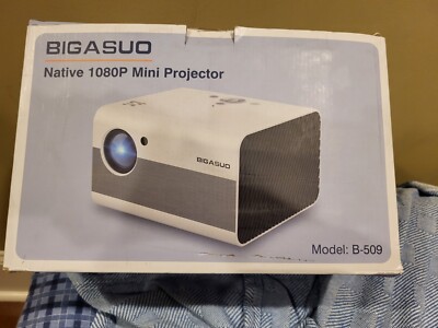 New BIGASUO Native 1080P Mini Projector With Cloth Screen | eBay