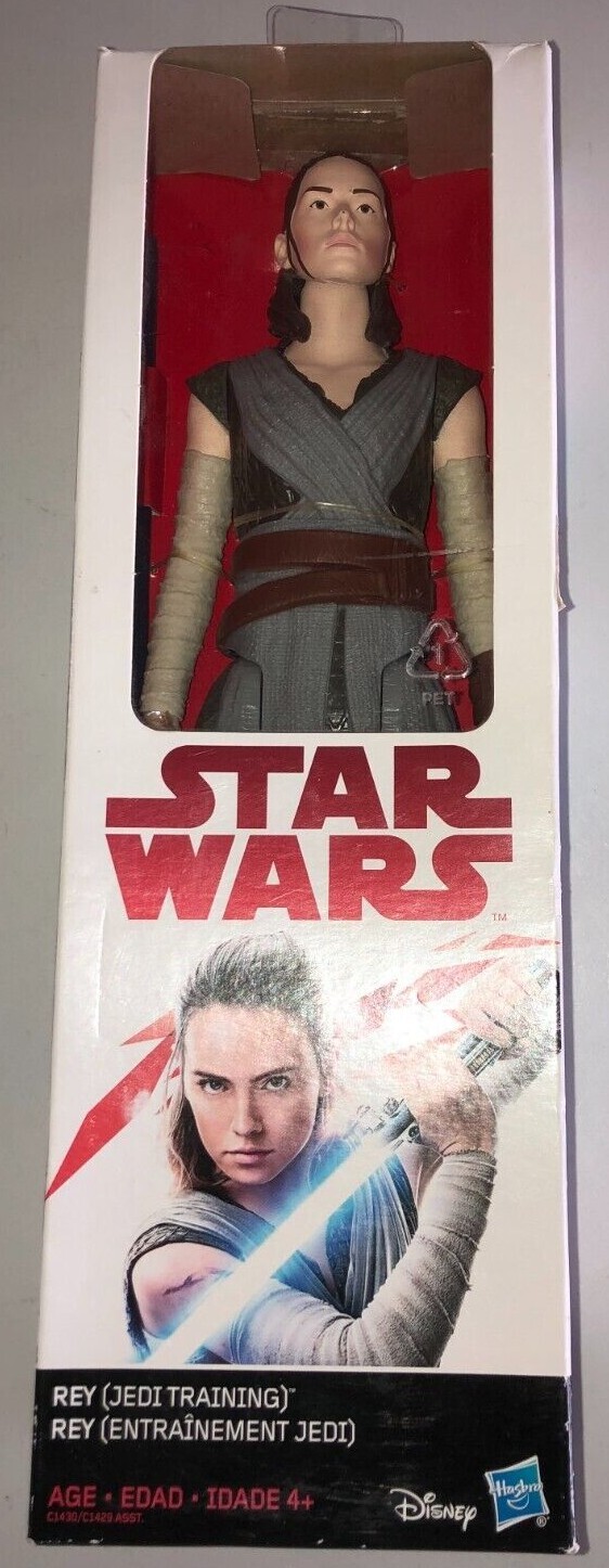 STAR WARS THE LAST JEDI TRAINING REY 12 INCH FIGURE DISNEY NIB 2017 NEW ...