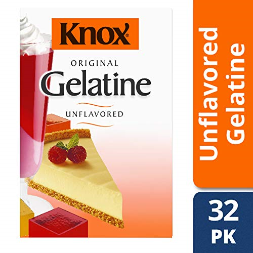 Knox Unflavored Gelatin Packets, 32 Count, Perfect for Jello and ...