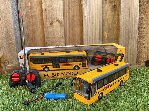 Electric 1:32 Yellow School Bus RC Radio Remote Control Vehicle Car Kid ...