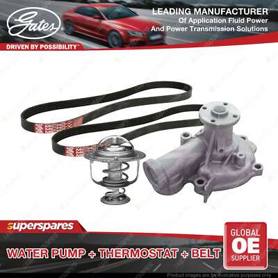 Gates Water Pump Thermostat Belt Kit for Mitsubishi Galant EA2A 2.0L ...