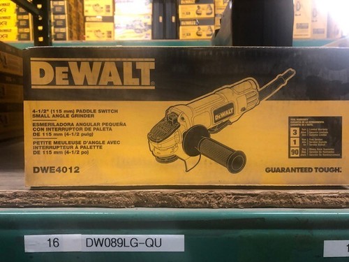 DEWALT 7 Amp 4.5 in. Small Angle Grinder with Paddle Switch DWE4012 New ...