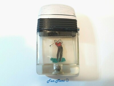 Vintage GOLFER SCRIPTO VU LIGHTER / Complete, Clean & Works Great! Nice ...