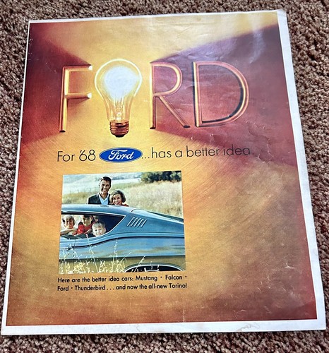 1967 Ford Automobile Promotional Flyer 1968 LTD, Galaxie 500 | eBay
