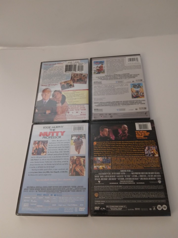 4 DVDS: Showtime/The Nutty Professor/Bringing Down The House/Double ...
