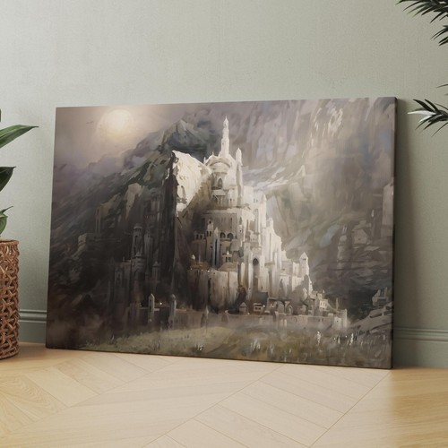 The Lord Of The Rings Minas Tirith Gondor City Canvas Wall Art Print ...