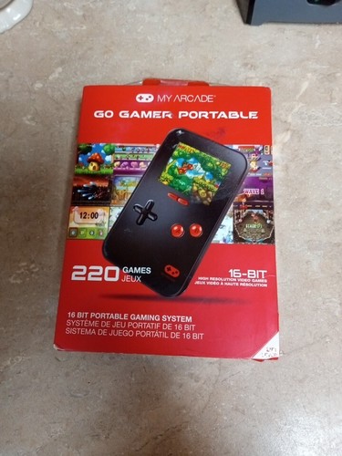 My Arcade Go Gamer Portable Device Retro Games 16-Bit System New (Open ...