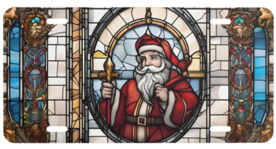 Kris Kringle Santa Claus Christmas License Plate 6 X 12 Inches Aluminum ...