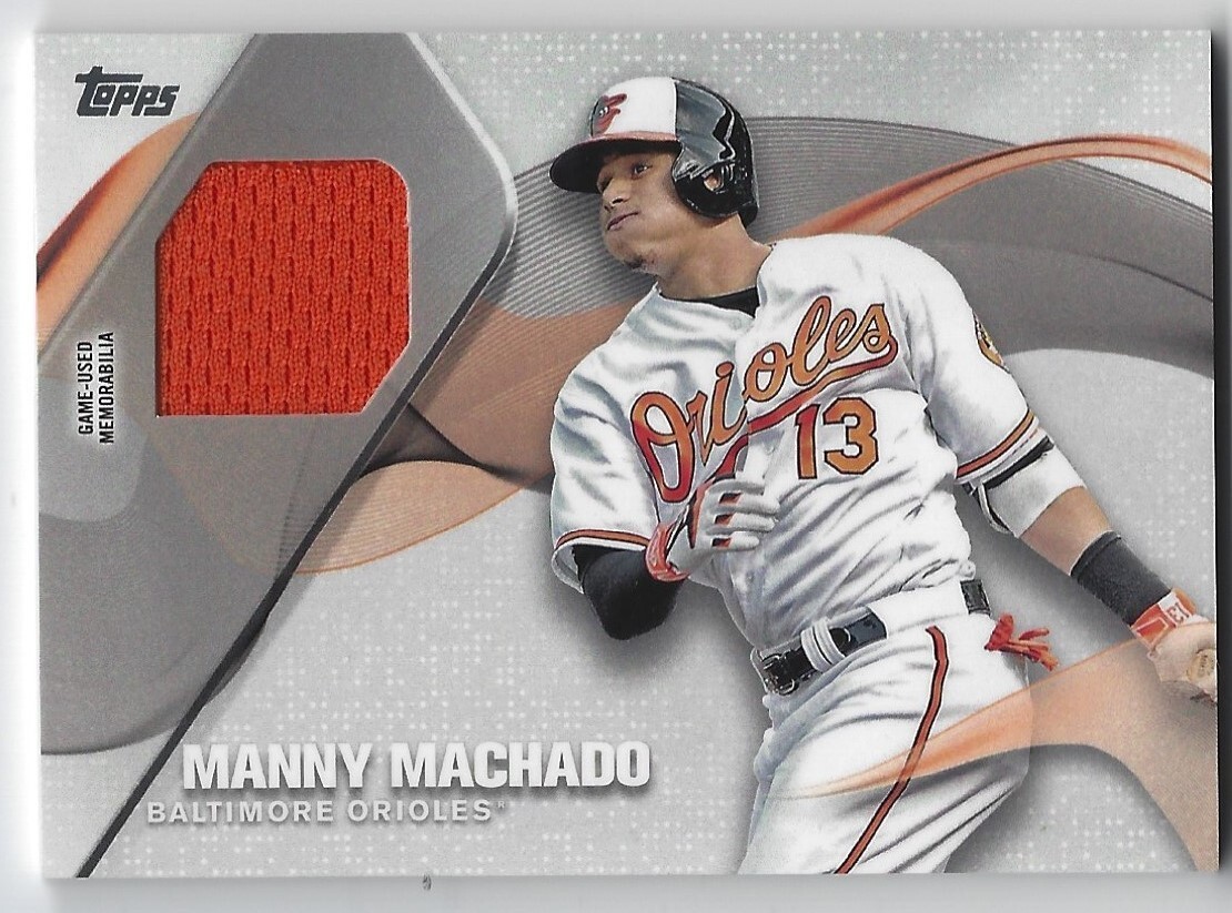 2017 Manny Machado Topps Material Relic card #MLM-MM | eBay