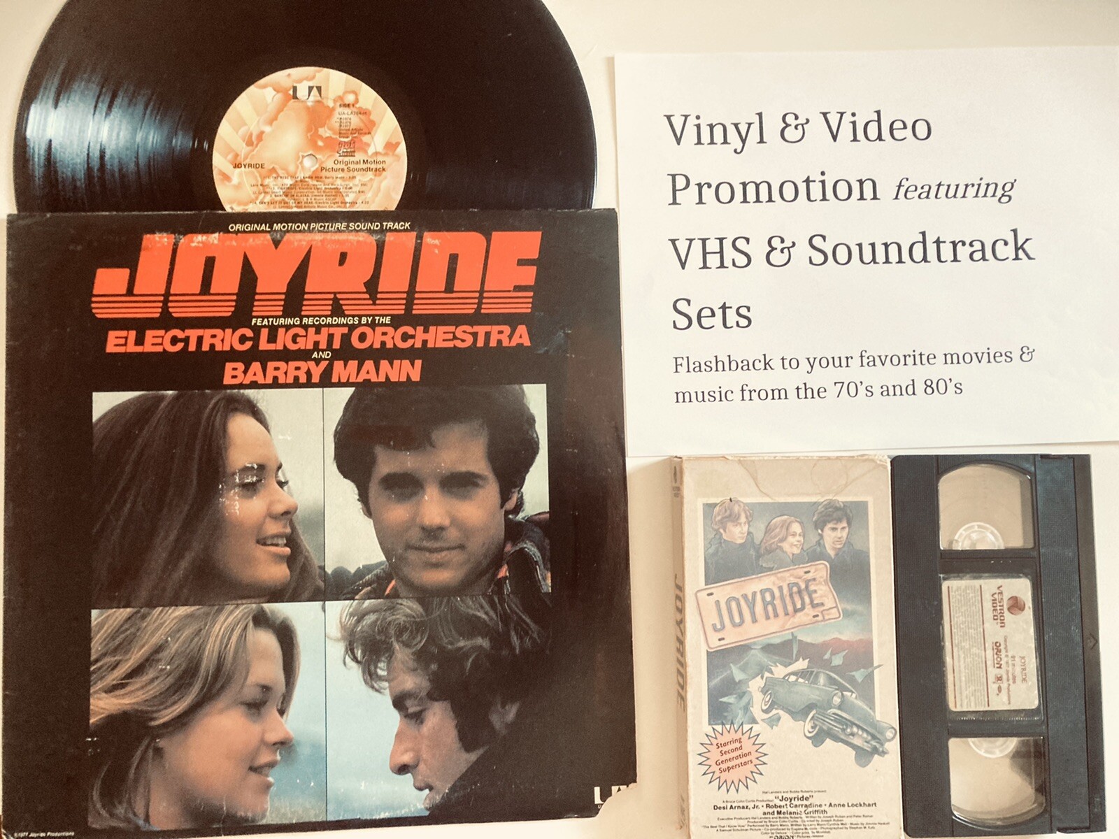 JOYRIDE (1977) Movie VHS & Vinyl Soundtrack LP Melanie Griffith ELO ...