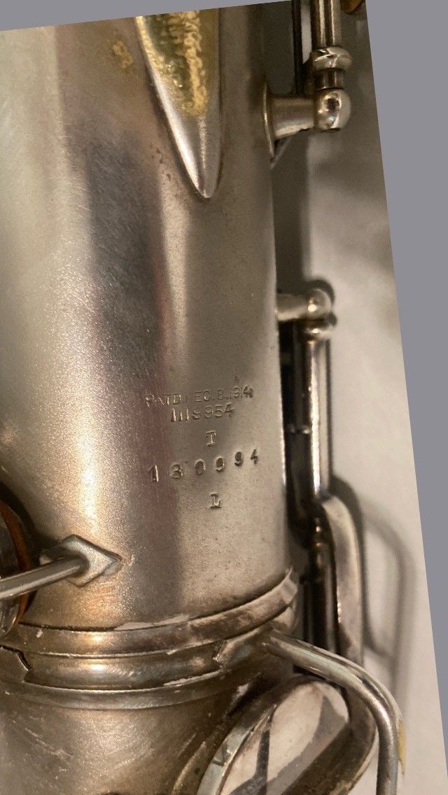Conn Tenor Saxophone New Wonder 1 Original Silver Plate Rolled Tone ...