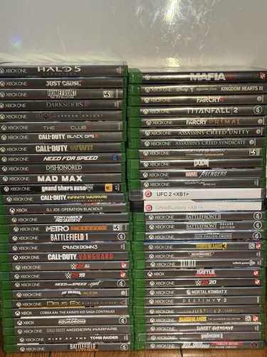 59 Xbox One Game Lot – Action, Sports, RPGs – Tested & Working – Free ...