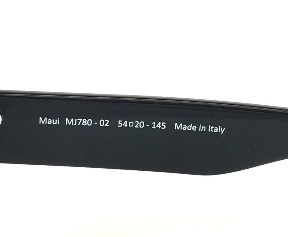 Maui Jim Sunglasses VALLEY ISLE MJ780-02 Black Cat Eye with Neutral ...