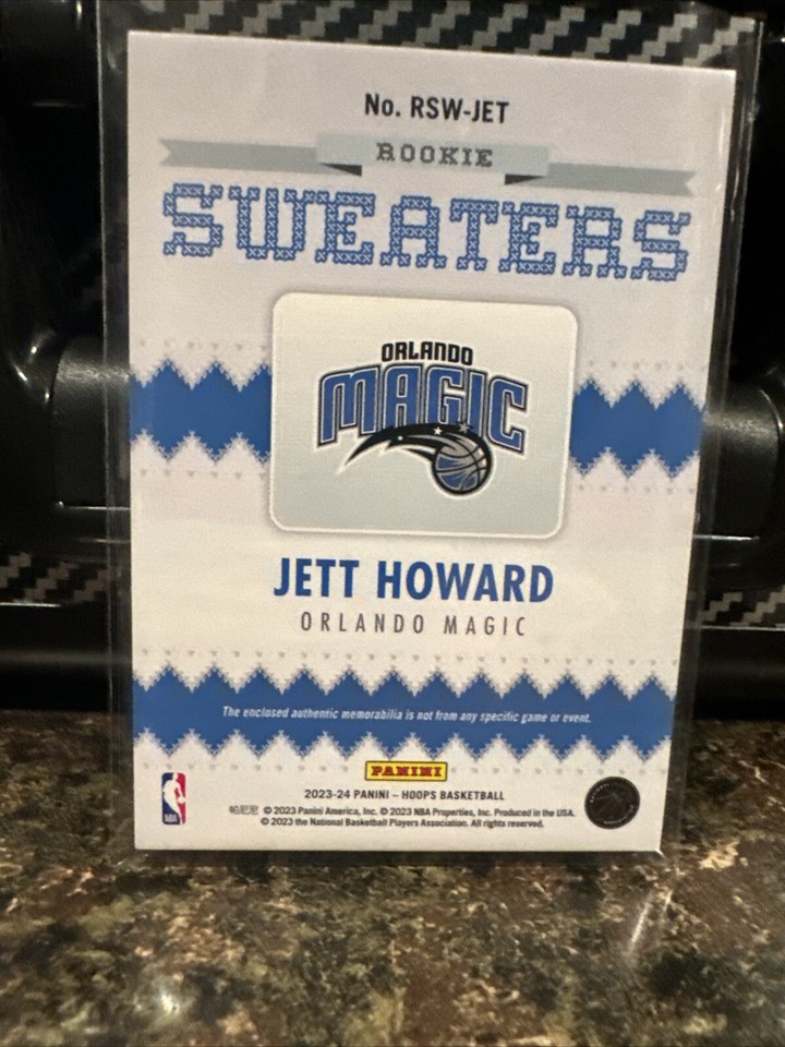 2023-24 Panini NBA Hoops - Rookie Sweaters #RSW-JET Jett Howard (MEM ...