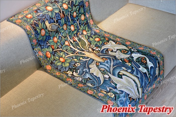 William Morris Woodpecker Tapestry Wall Hanging Jacquard Weave Cotton ...