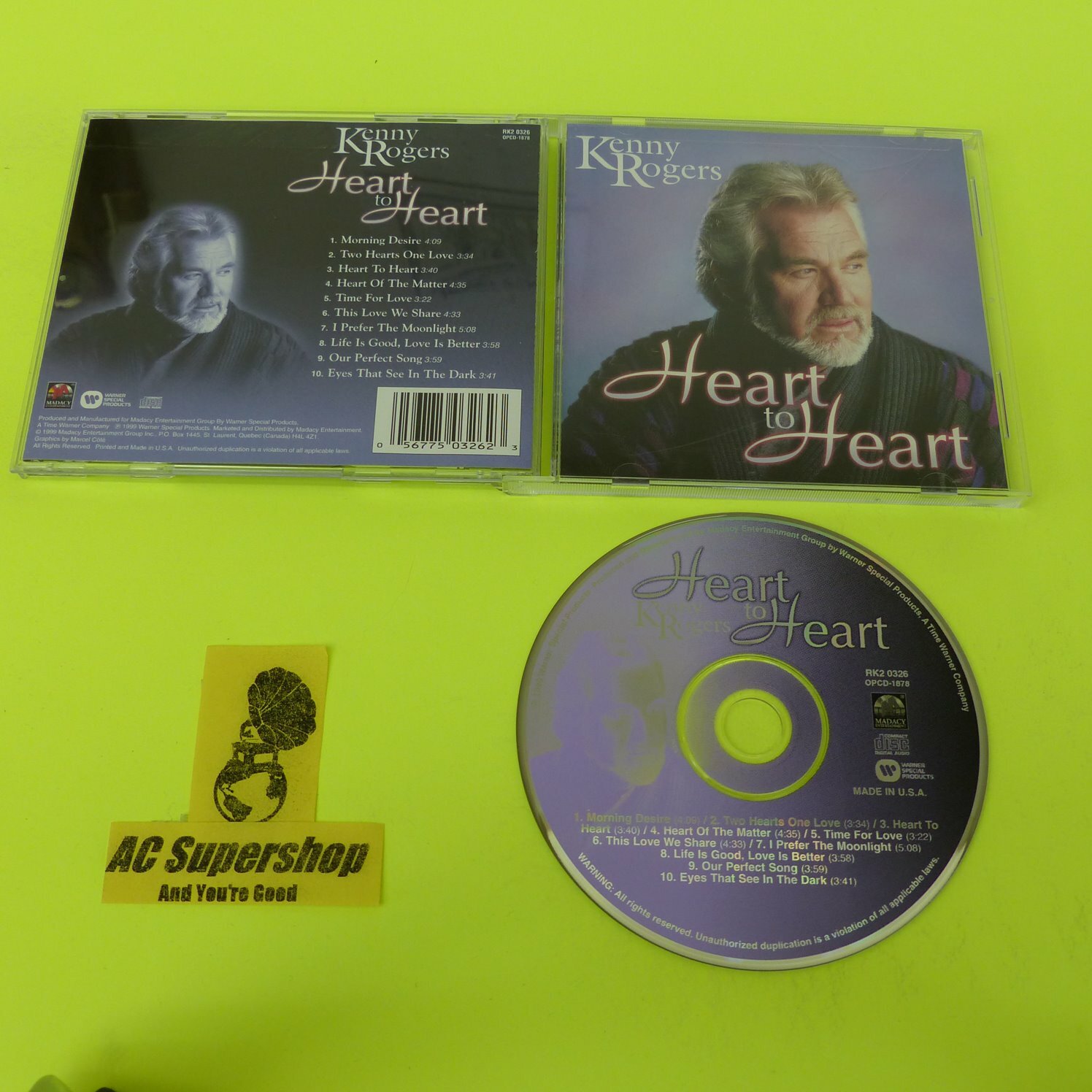 Kenny Rogers Heart To Heart - CD Compact Disc | eBay