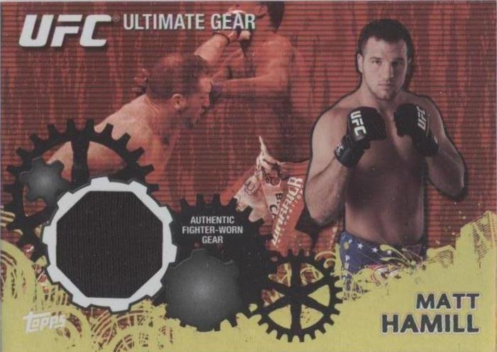 2010 Topps UFC Series 4 - Ultimate Gear Relic Matt Hamill #UG-MHA Gold ...