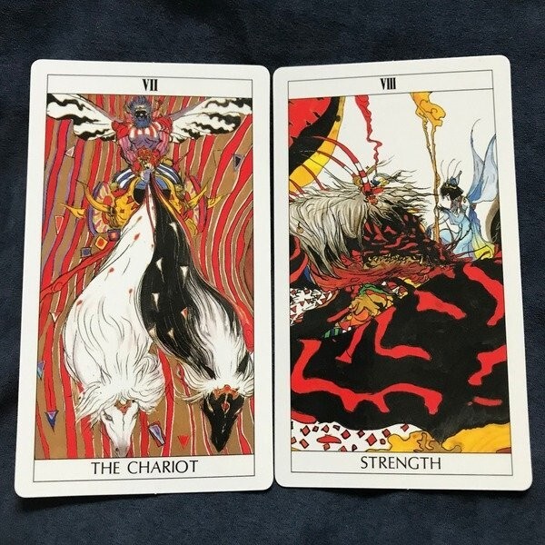 Yoshitaka Amano Fortune telling Tarot 78 Cards Deck Book set FINAL ...