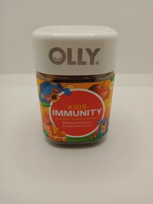 *READ* OLLY Kids Immunity Support Wellmune Elderberry Gummies Cherry ...
