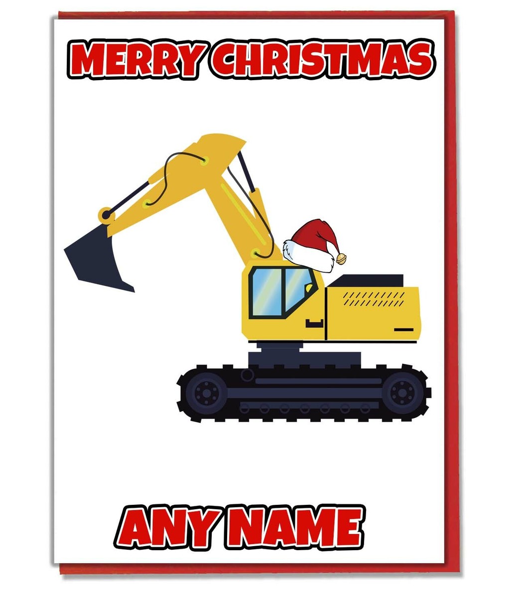 Heavy Construction Christmas Cards Heavy Equipment Operator Greeting